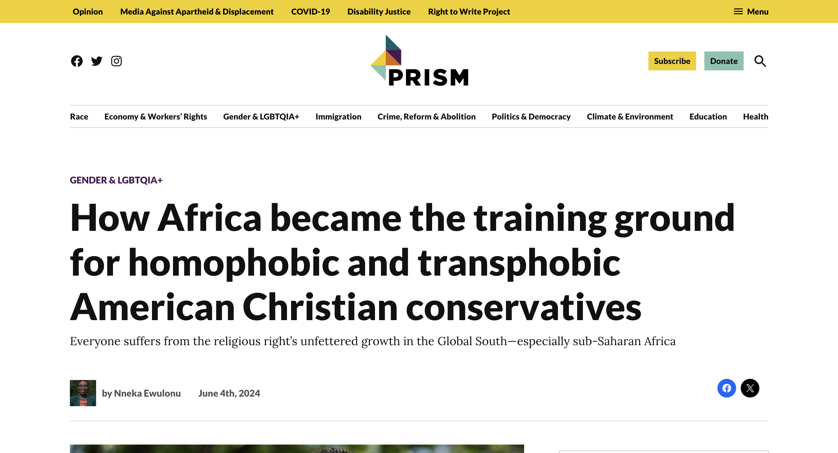 How Africa became the training ground for homophobic and transphobic American Christian ...